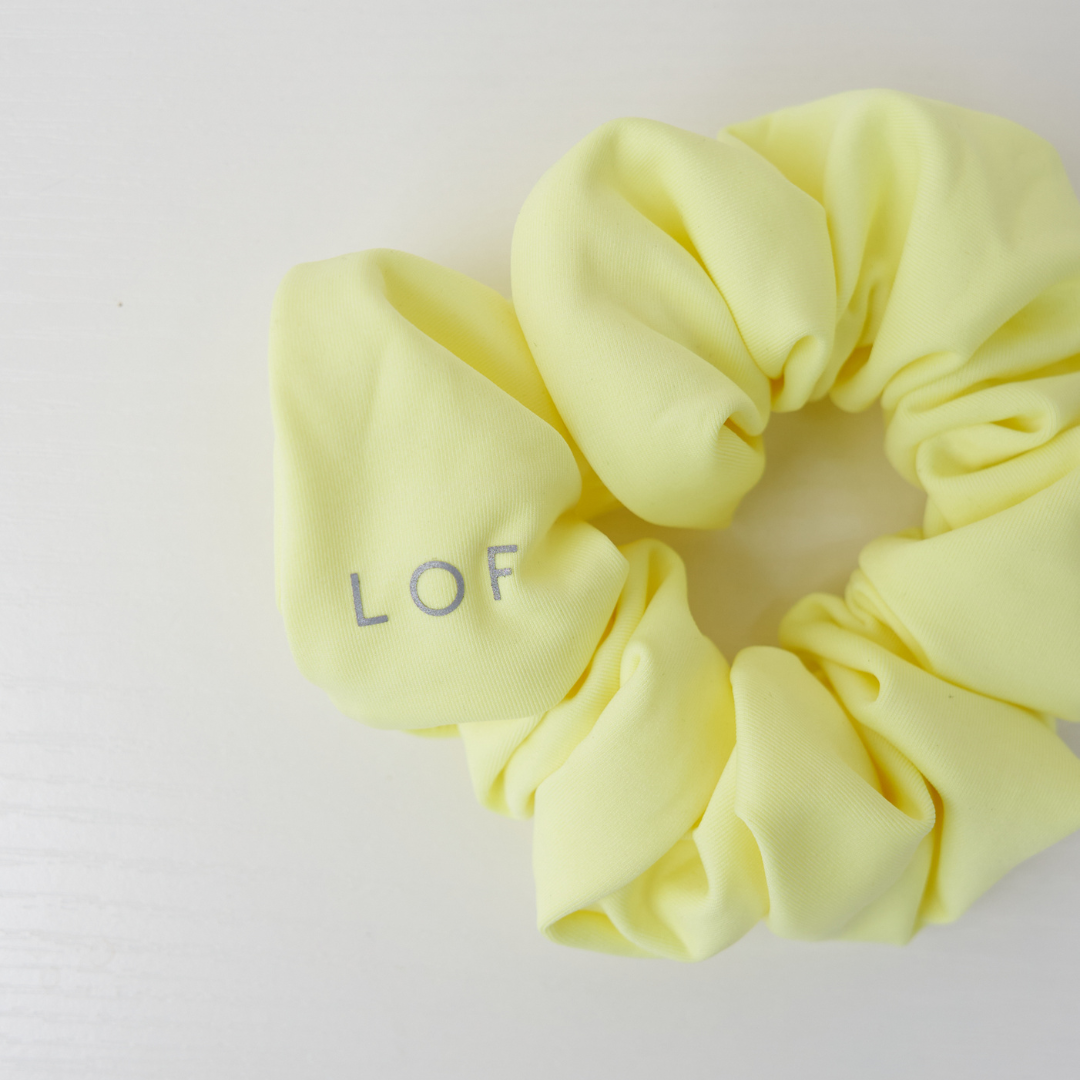Top Notch Scrunchie - Neon Yellow Hair Scrunchie – Left On Friday