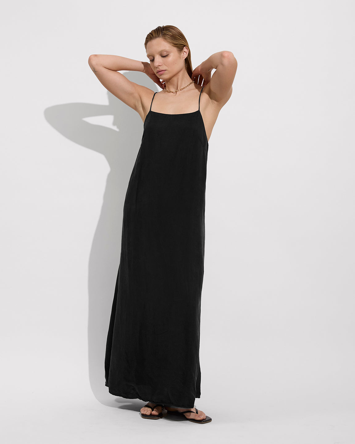 Arrival Dress - Black Sport Silk Dress – Left On Friday