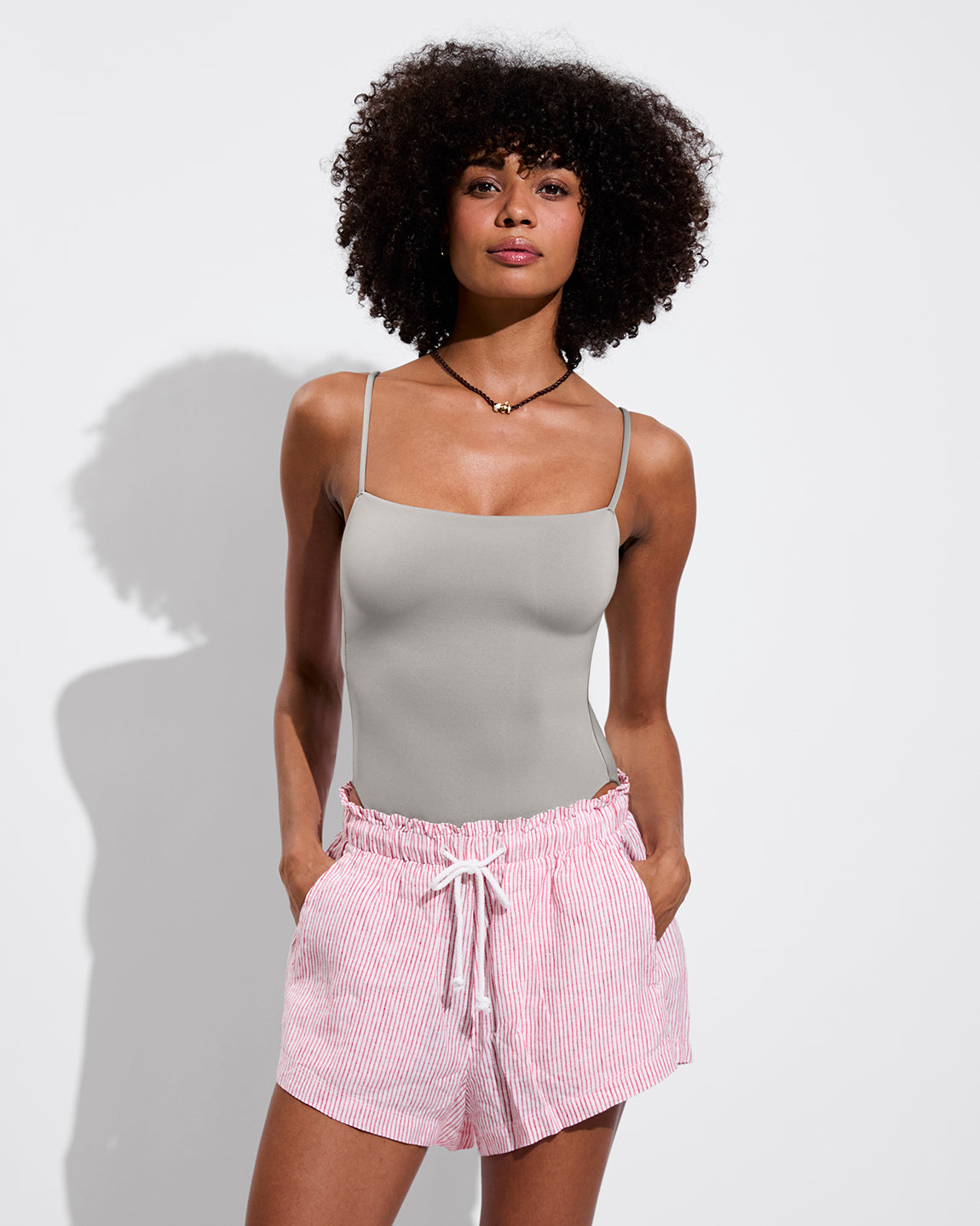 Getaway Short - Coastal Stripe: Sweet Chili Heat / Coconut – Left On Friday