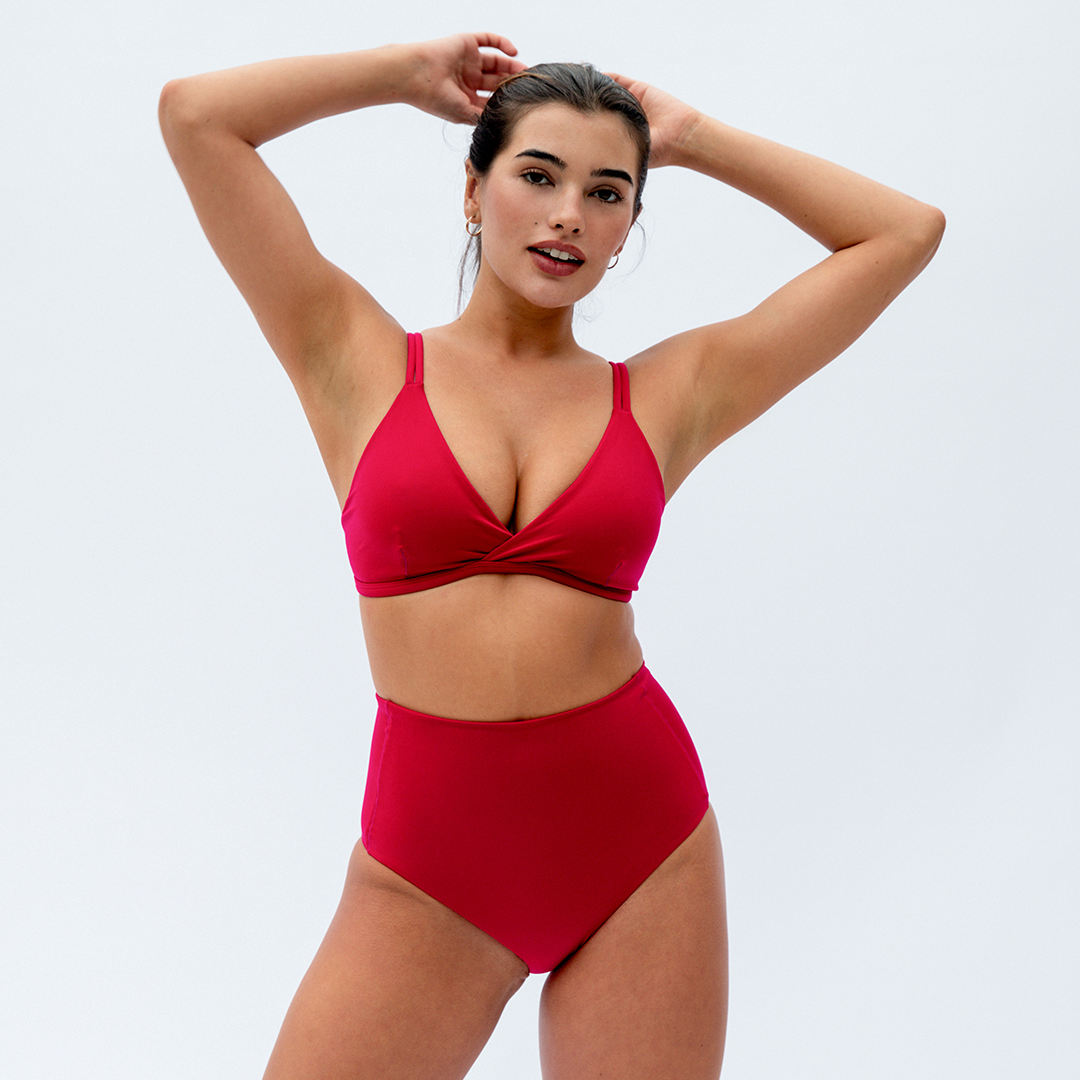 Hi Tide Bottom - High Waisted Swimsuit Bottom – Left On Friday