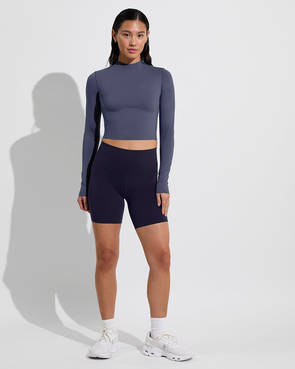 Super Moves Short - Super Moves Fabric Navy Short – Left On Friday