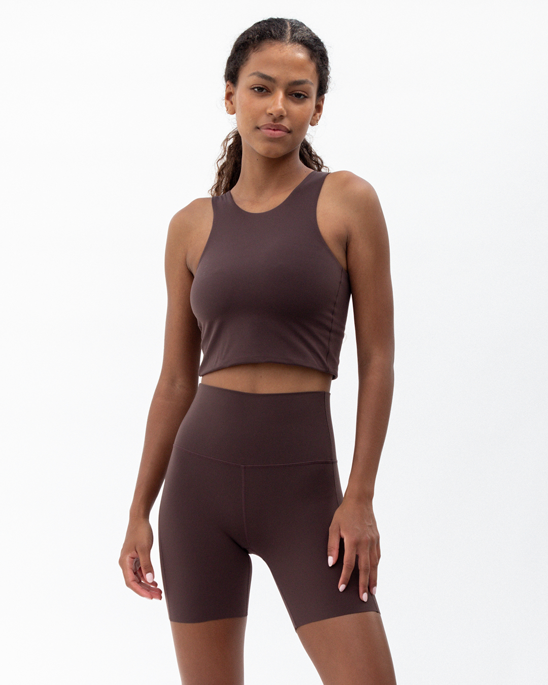 Tone Tank - Brown Super Moves Fabric Tank – Left On Friday